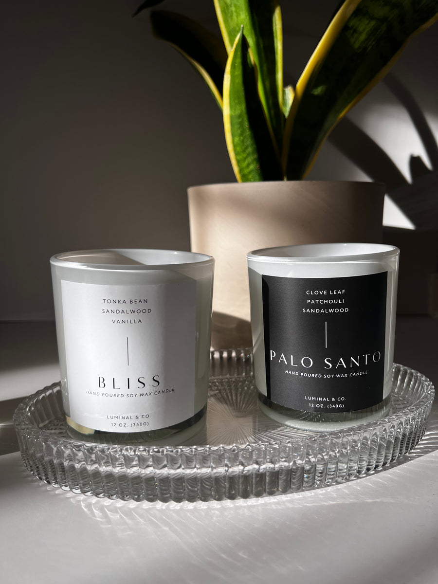Bliss - Vanilla Sandalwood Scented Candle - Handcrafted with Natural ...